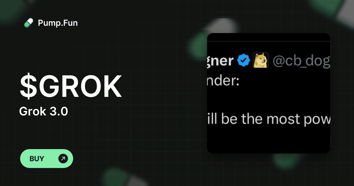 Grok 3.0 ($GROK) - Pump