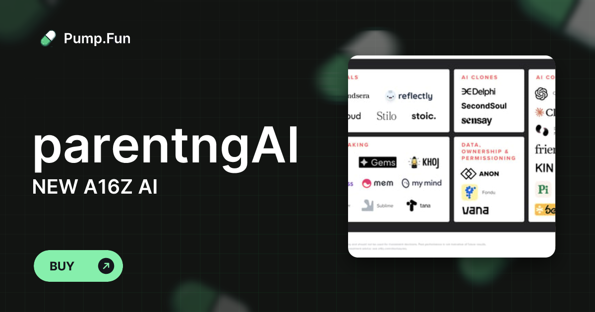 NEW A16Z AI (parentngAI) - Pump