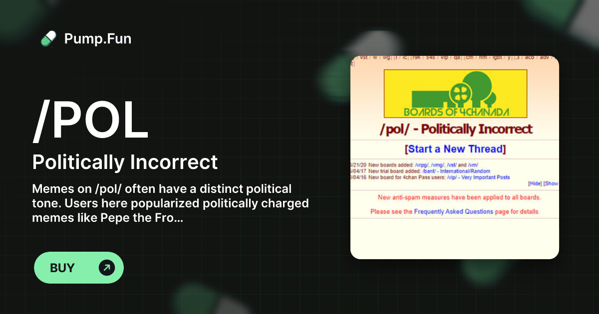 Politically Incorrect (/POL) - Pump