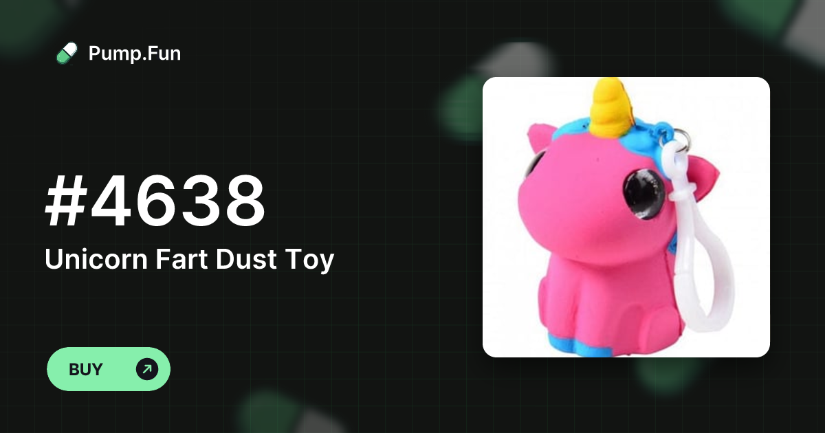 Unicorn Fart Dust Toy (#4638) - Pump