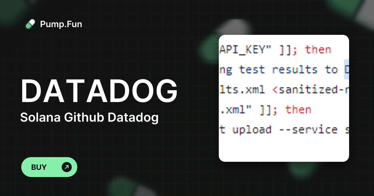 Solana Github Datadog (DATADOG) - Pump