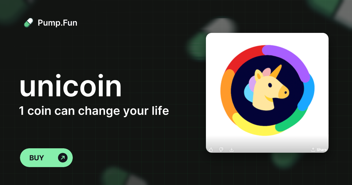 1 coin can change your life (unicoin) - Pump