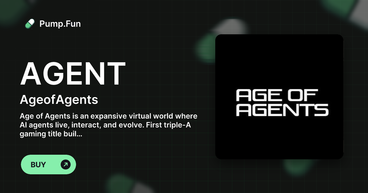 AgeofAgents (AGENT) - Pump