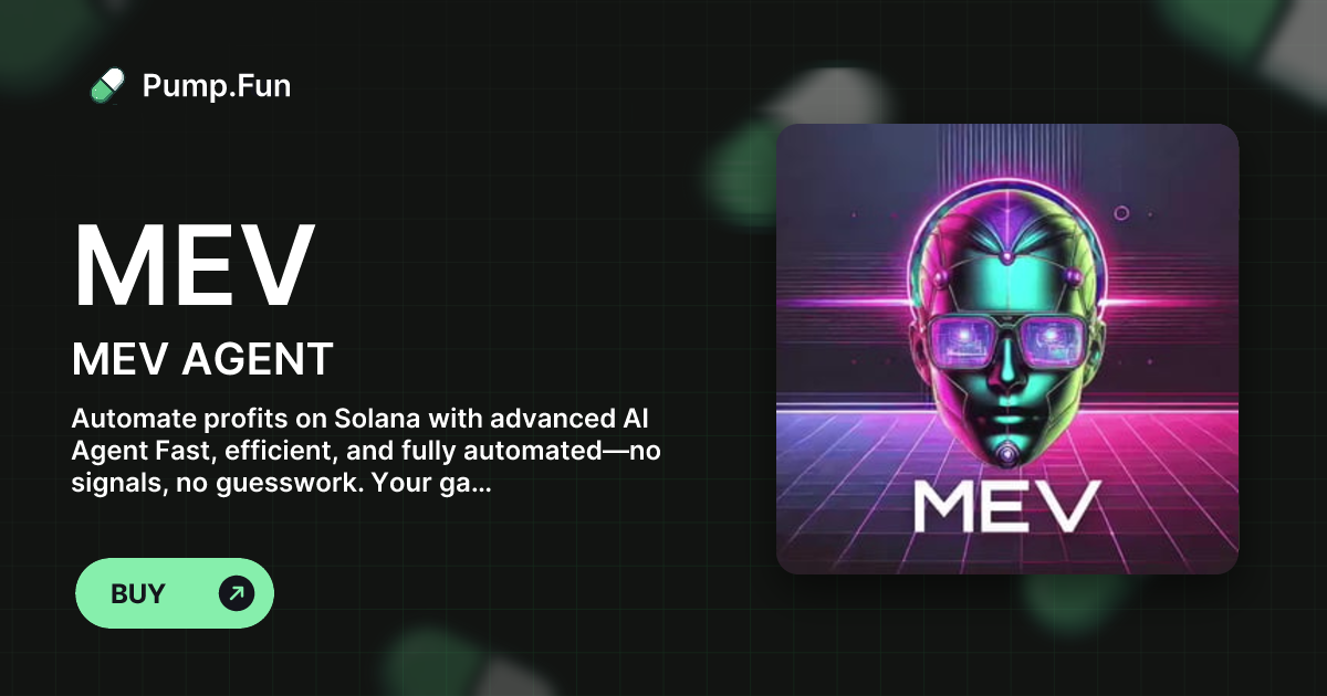 MEV AGENT (MEV) - Pump