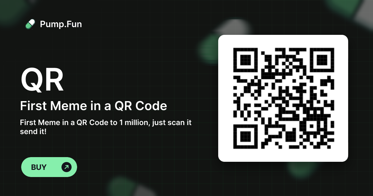 First Meme in a QR Code (QR) - Pump