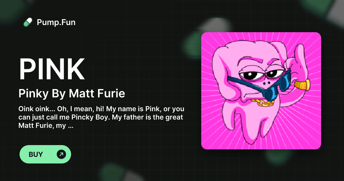 Pinky By Matt Furie (PINK) - Pump