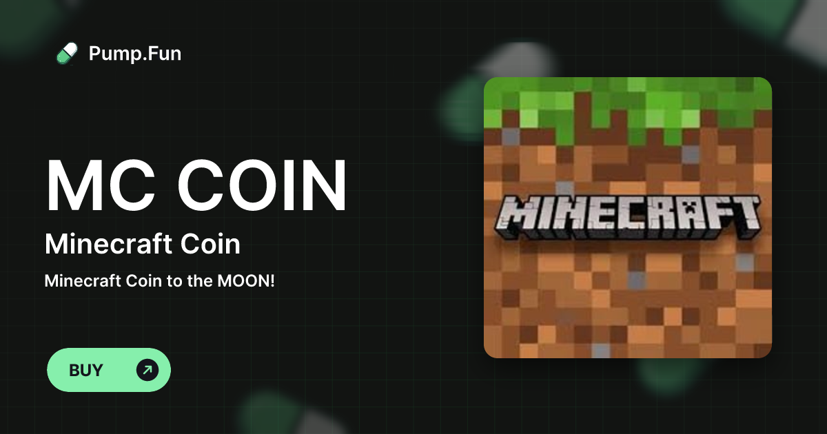 Minecraft Coin (MC COIN) - Pump