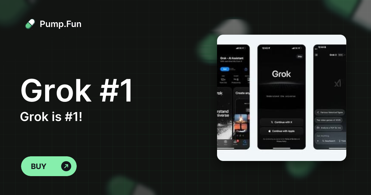 Grok is #1! (Grok #1) - Pump