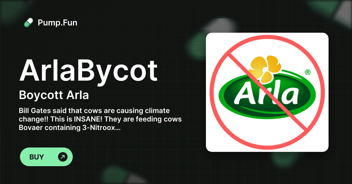 Boycott Arla (ArlaBycot) - Pump