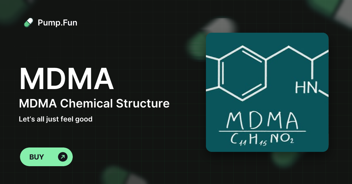 MDMA Chemical Structure (MDMA) - Pump