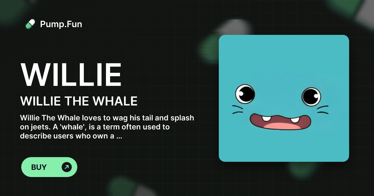 WILLIЕ THE WHALE (WILLIE) - Pump