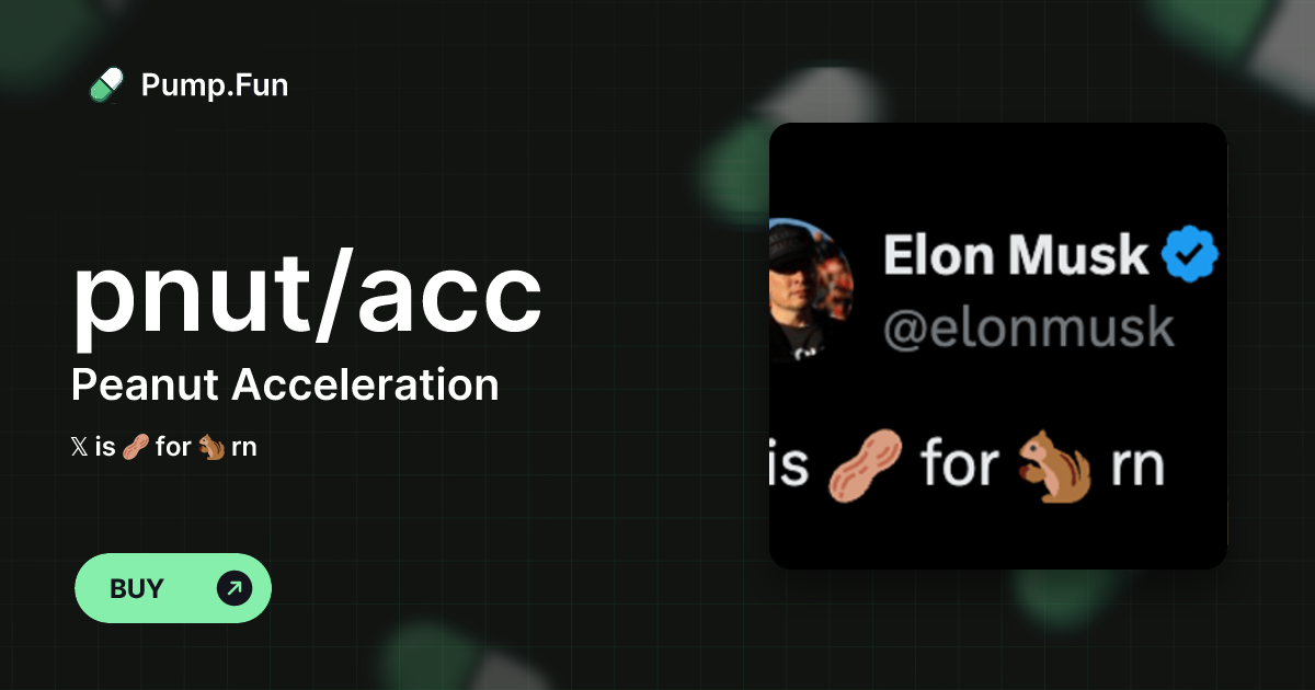 Peanut Acceleration (pnut/acc) - Pump