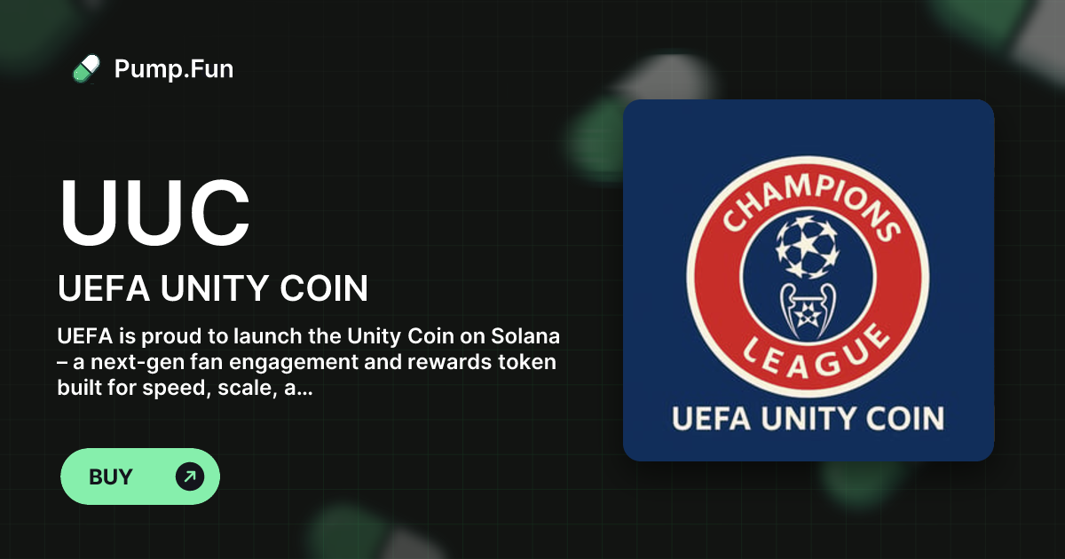 UEFA UNITY COIN (UUC) - Pump