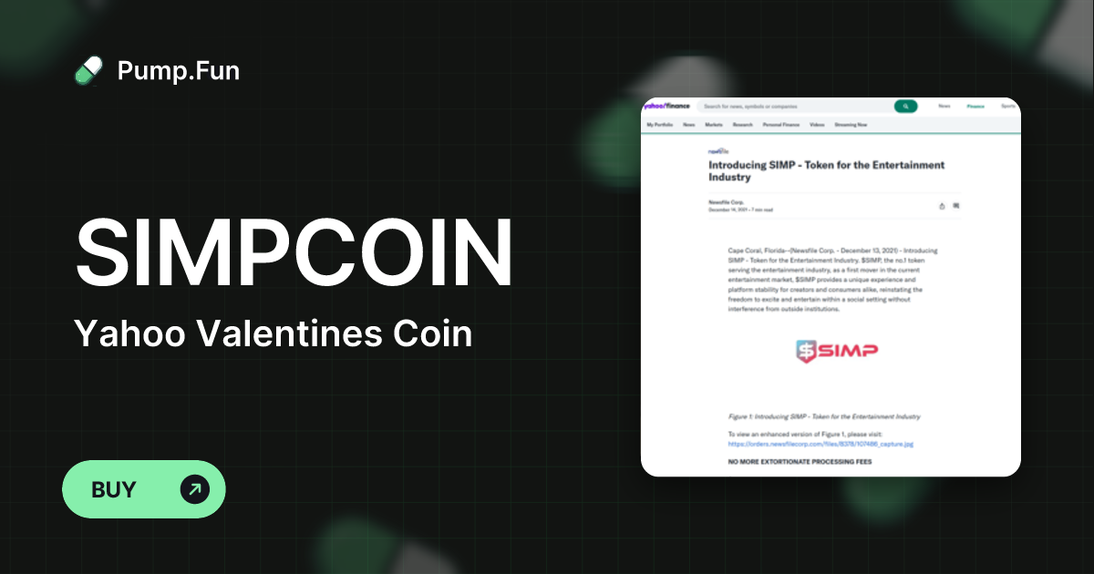 Yahoo Valentines Coin (SIMPCOIN) - Pump