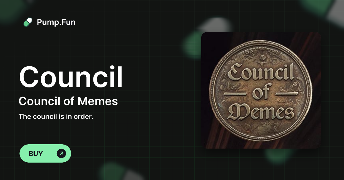 Council of Memes (Council) - Pump