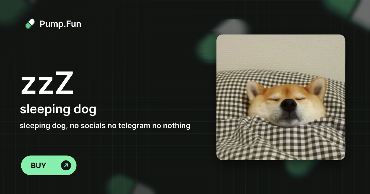sleeping dog (zzZ) - Pump
