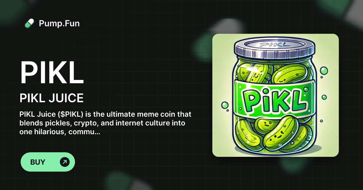 PIKL JUICE (PIKL) - Pump