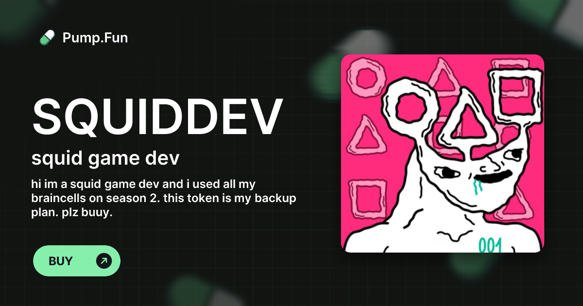 squid game dev (SQUIDDEV) - Pump