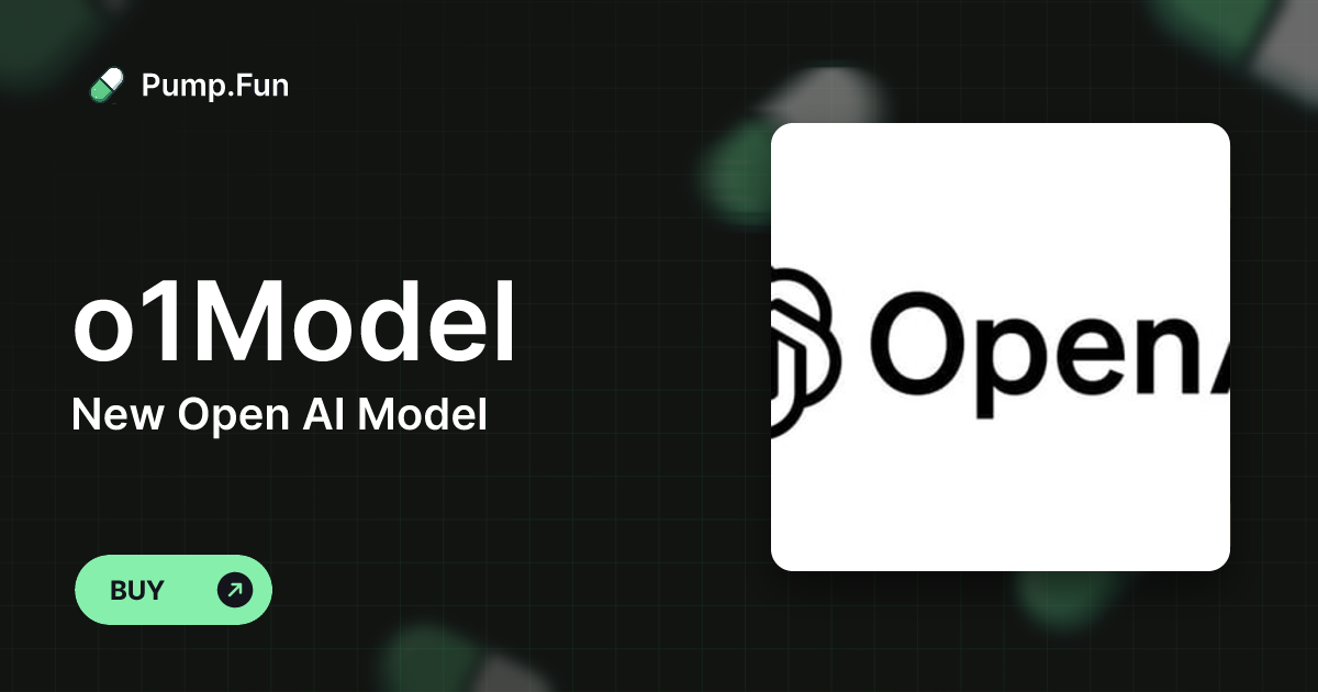 New Open AI Model (o1Model) - Pump