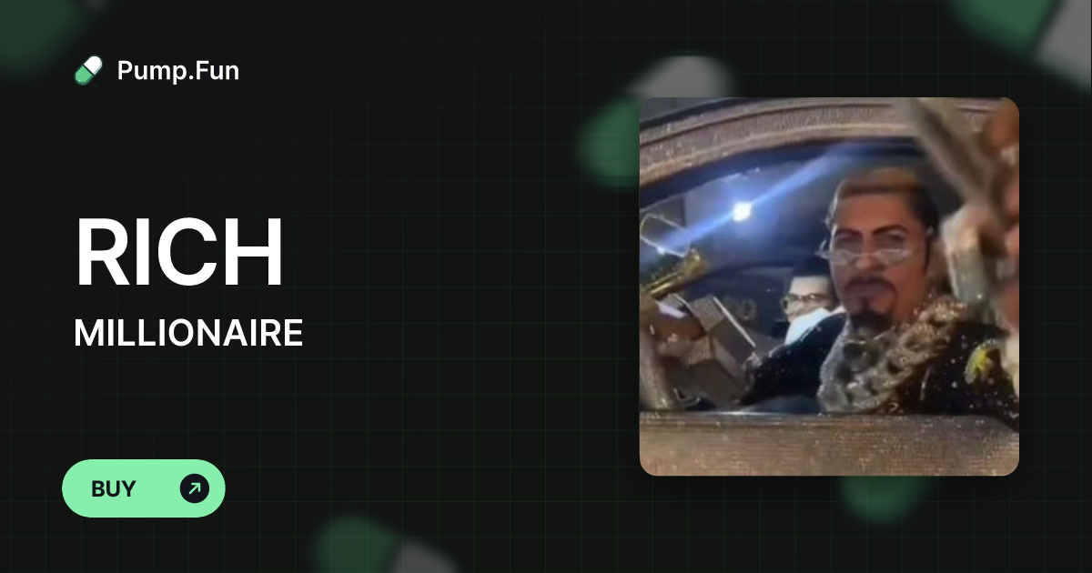 MILLIONAIRE (RICH) - Pump