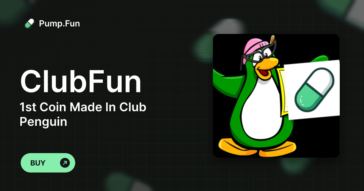 1st Coin Made In Club Penguin (ClubFun) - Pump