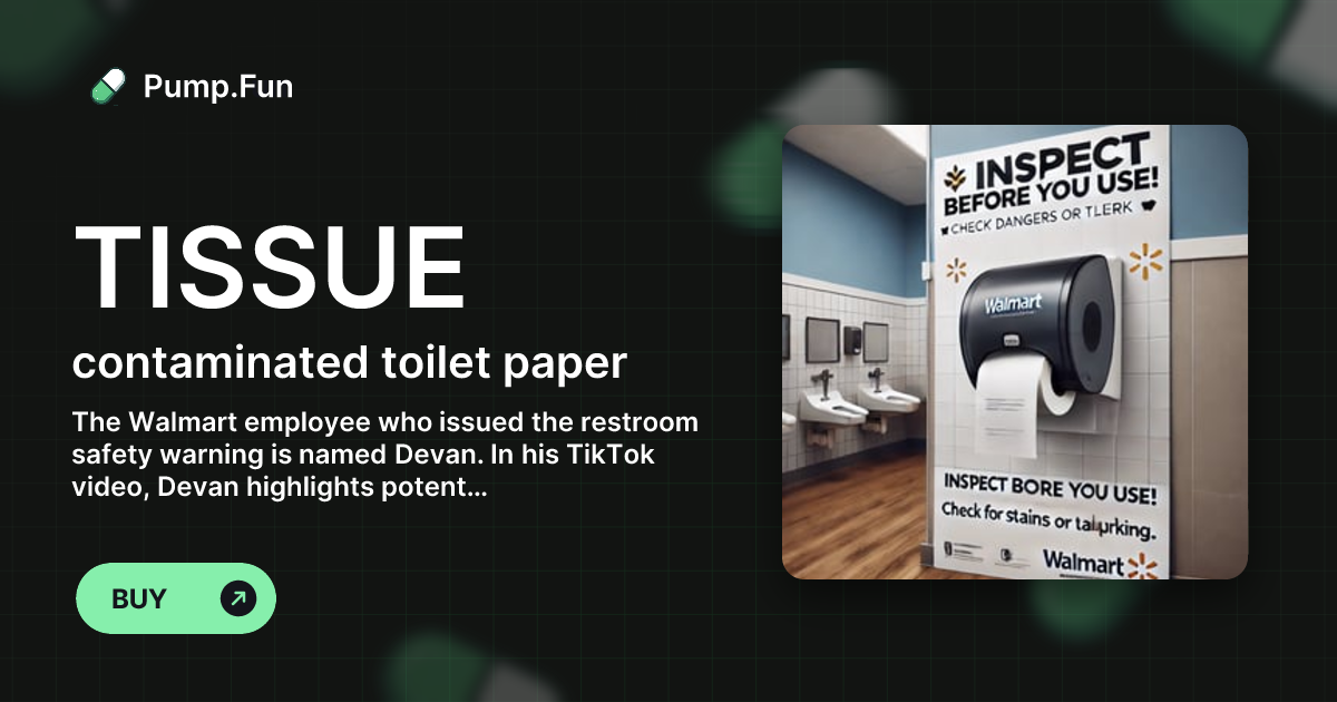 contaminated toilet paper (TISSUE) - Pump