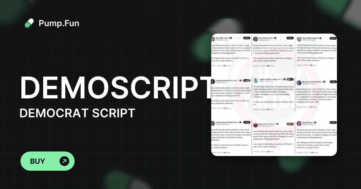 DEMOCRAT SCRIPT (DEMOSCRIPT) - Pump