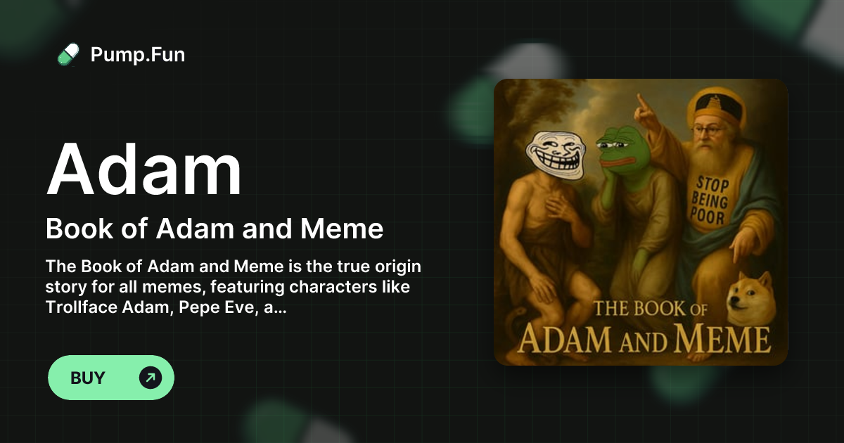 Book of Adam and Meme (Adam) - Pump