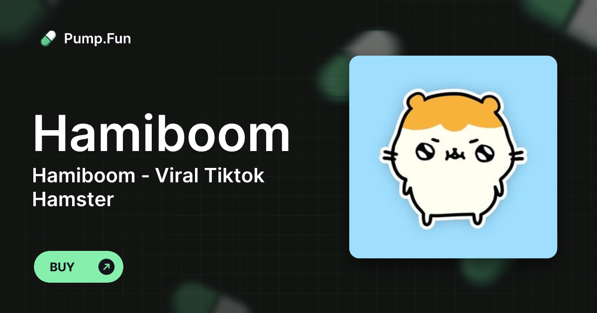 Hamiboom - Viral Tiktok Hamster (Hamiboom) - Pump