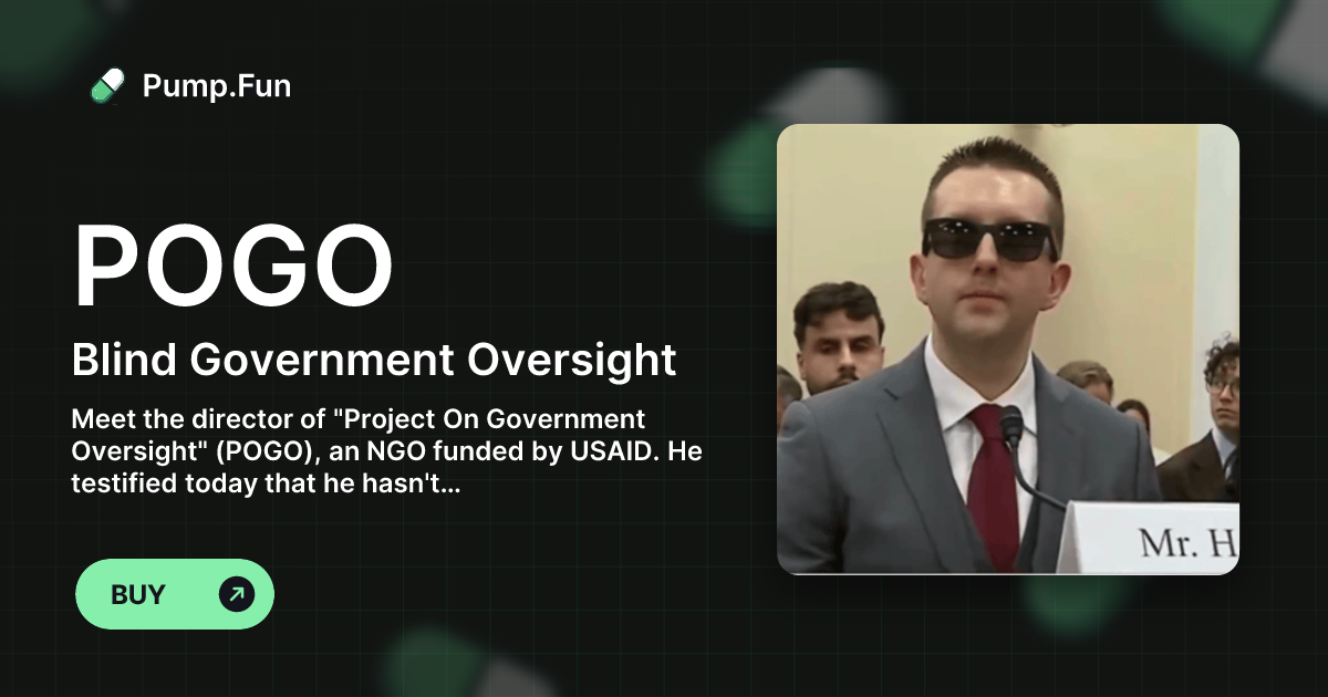 Blind Government Oversight (POGO) - Pump