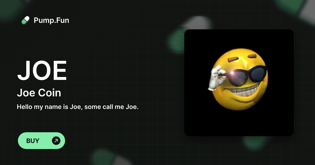Joe Coin (JOE) - Pump