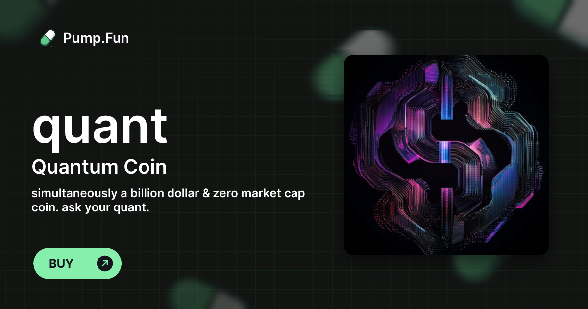 Quantum Coin (quant) - Pump