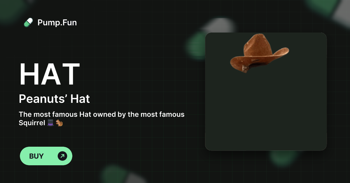 Peanuts’ Hat (HAT) - Pump