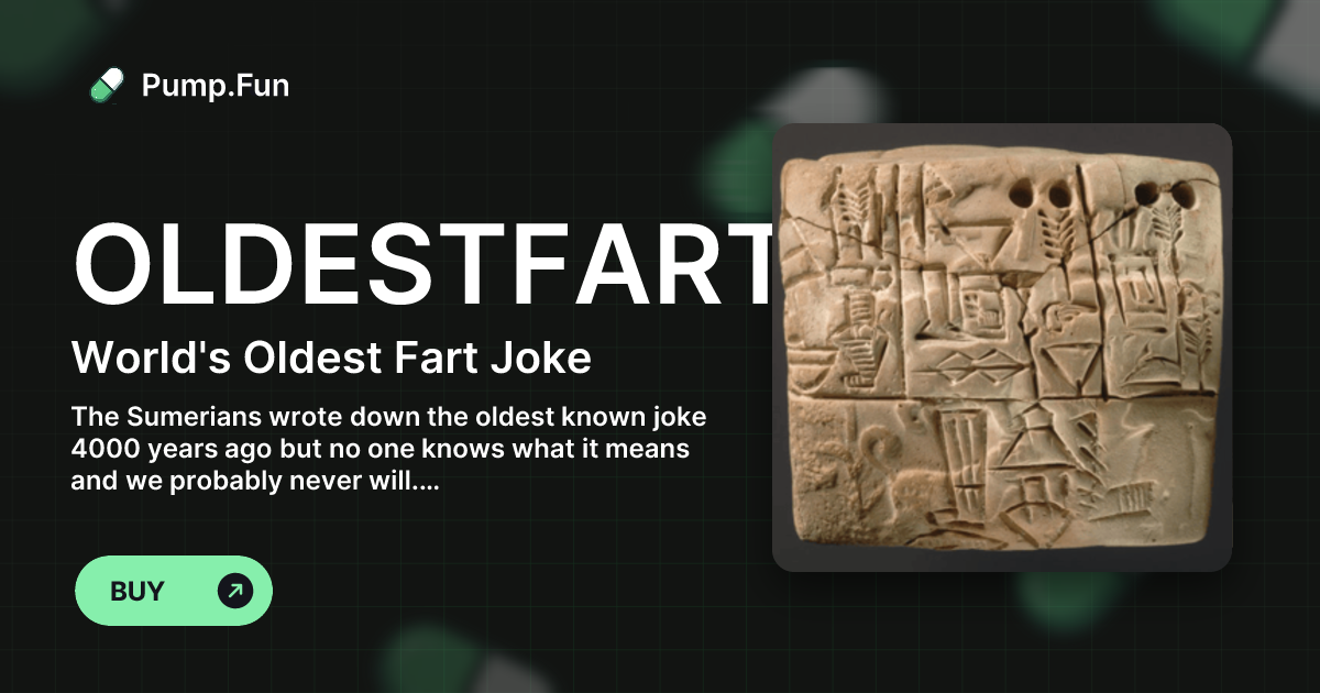 World's Oldest Fart Joke (OLDESTFART) - Pump