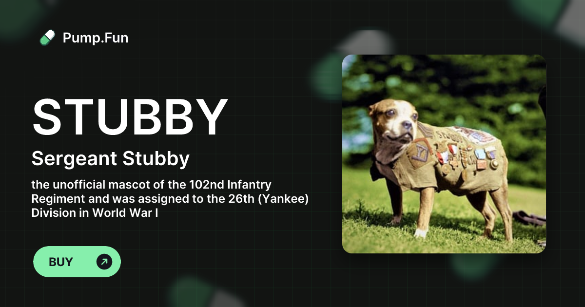 Sergeant Stubby (STUBBY) - Pump