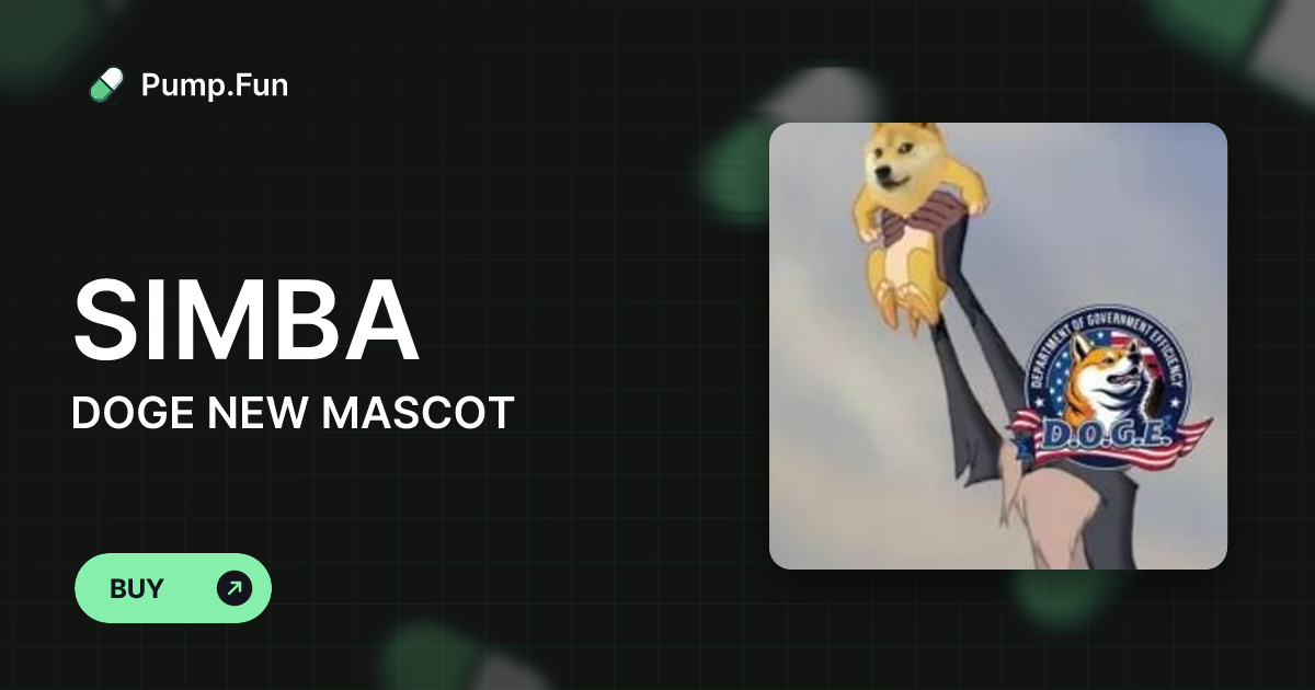 DOGE NEW MASCOT (SIMBA) - Pump