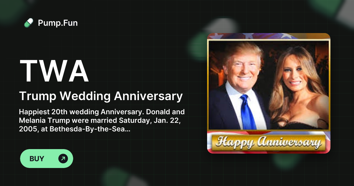 Trump Wedding Anniversary (TWA) - Pump