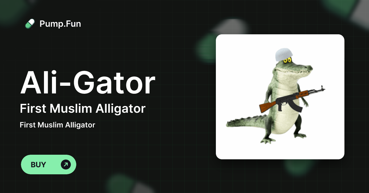 First Muslim Alligator (Ali-Gator) - Pump