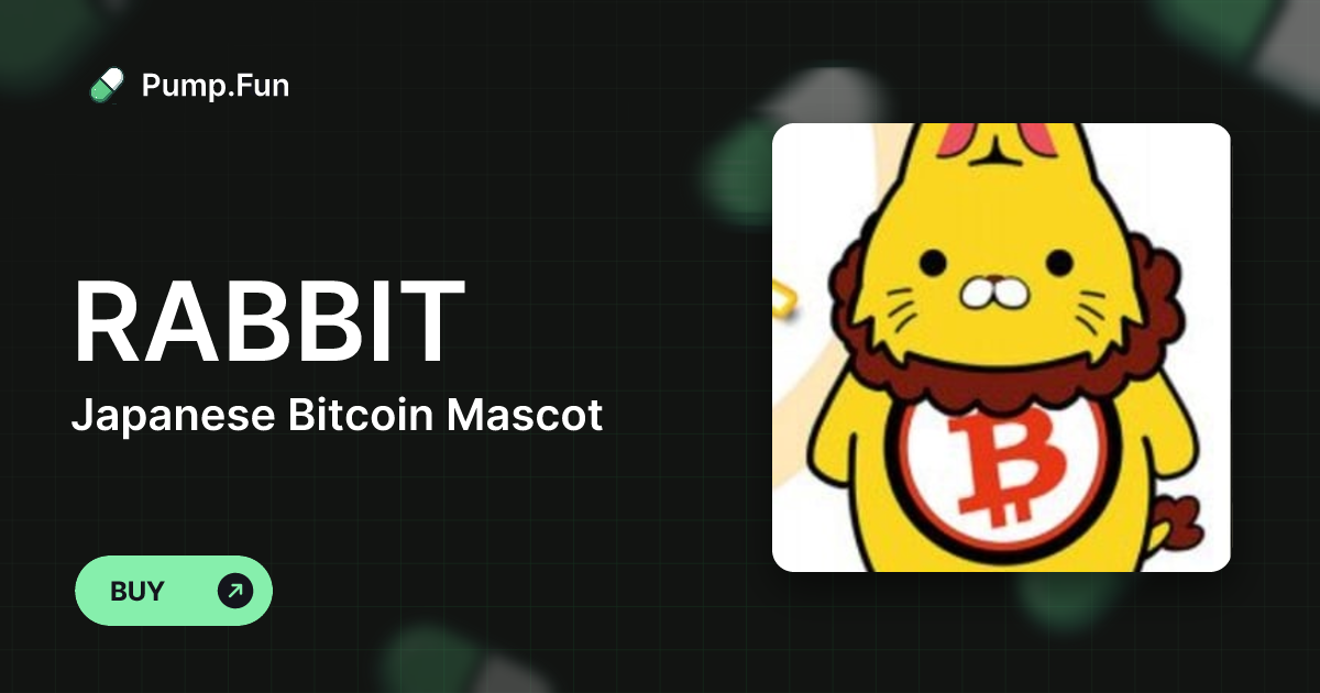 Japanese Bitcoin Mascot (RABBIT) - Pump