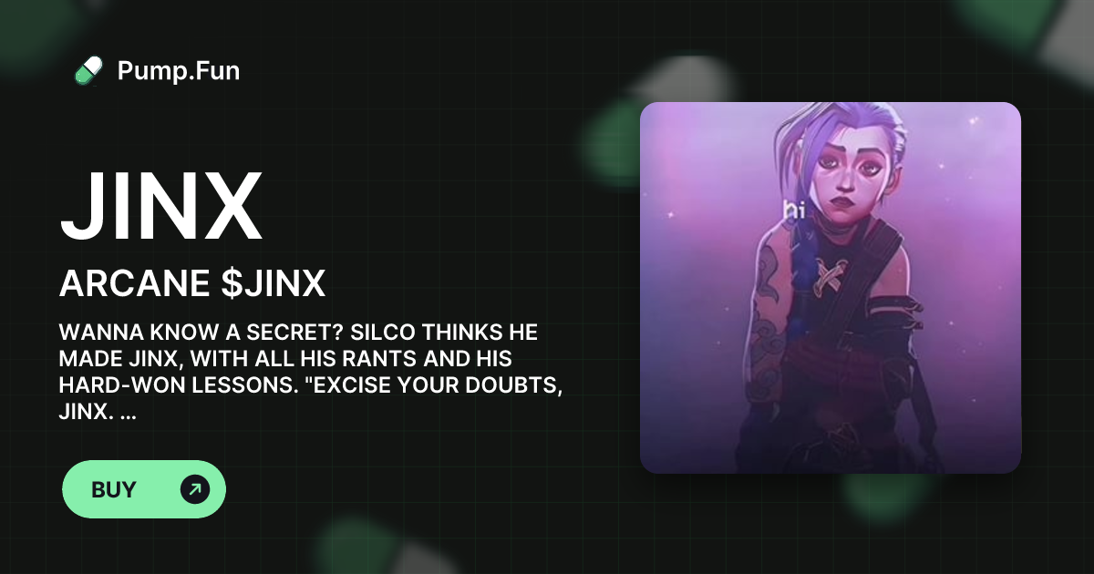 ARCANE $JINX (JINX ) - Pump