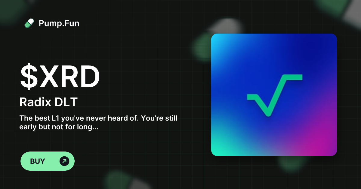Radix DLT ($XRD) - Pump