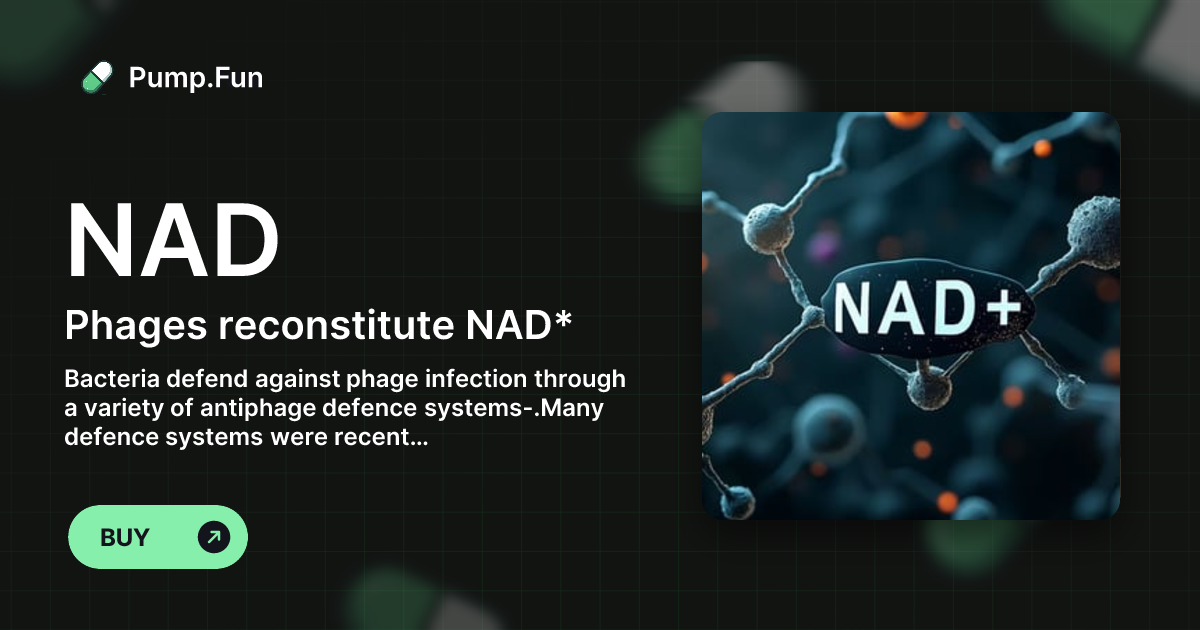 Phages reconstitute NAD* (NAD) - Pump