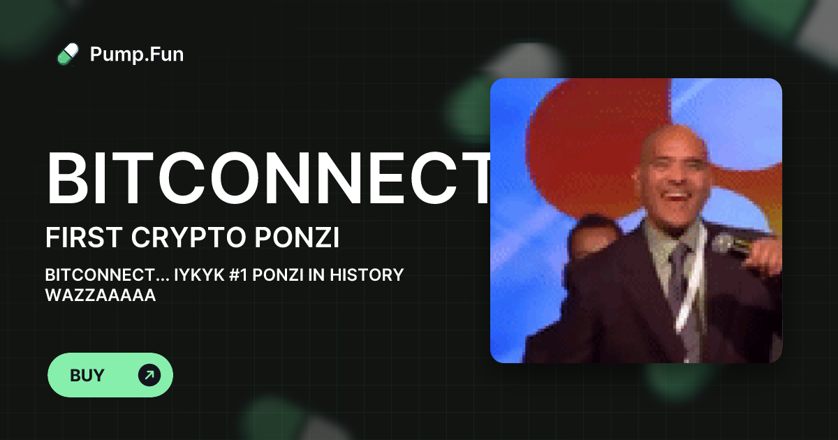 FIRST CRYPTO PONZI (BITCONNECT) - Pump