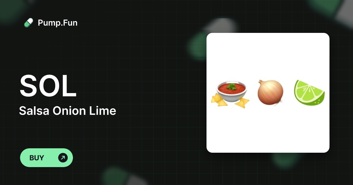Salsa Onion Lime (SOL) - Pump