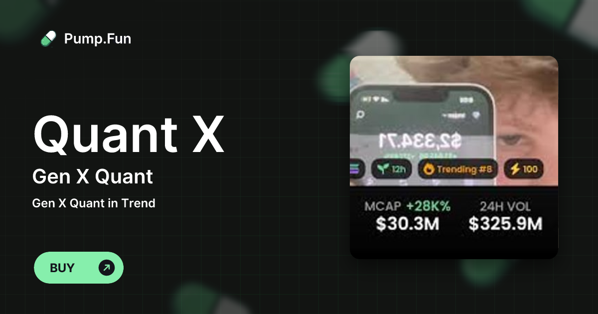 Gen X Quant (Quant X) - Pump