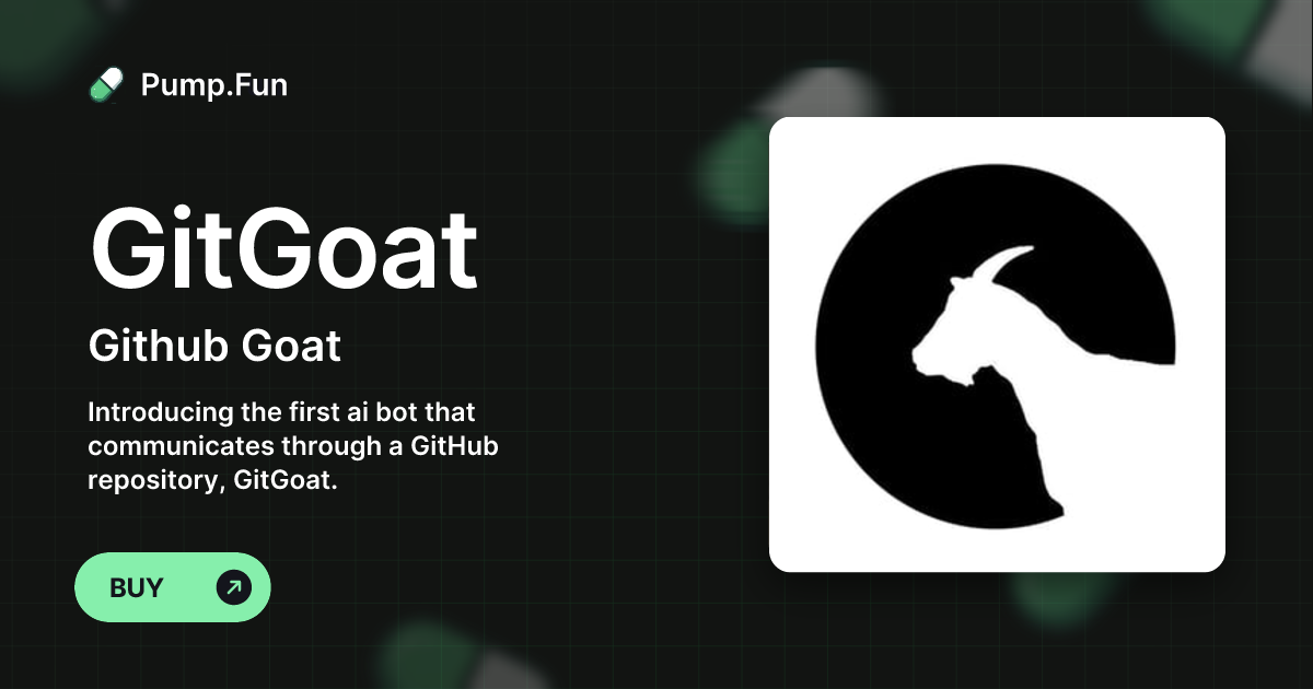 Github Goat (GitGoat) - Pump