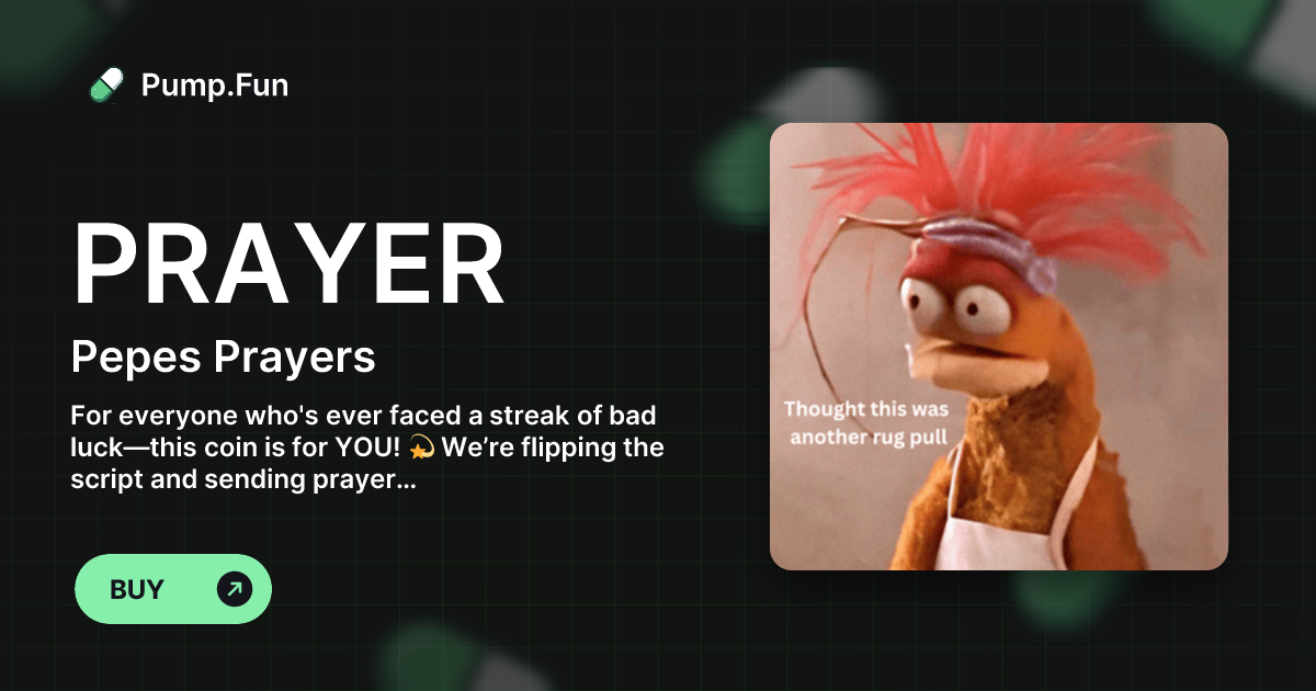 Pepes Prayers (PRAYER) - Pump