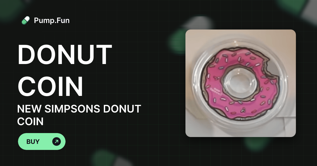NEW SIMPSONS DONUT COIN (DONUT COIN) - Pump