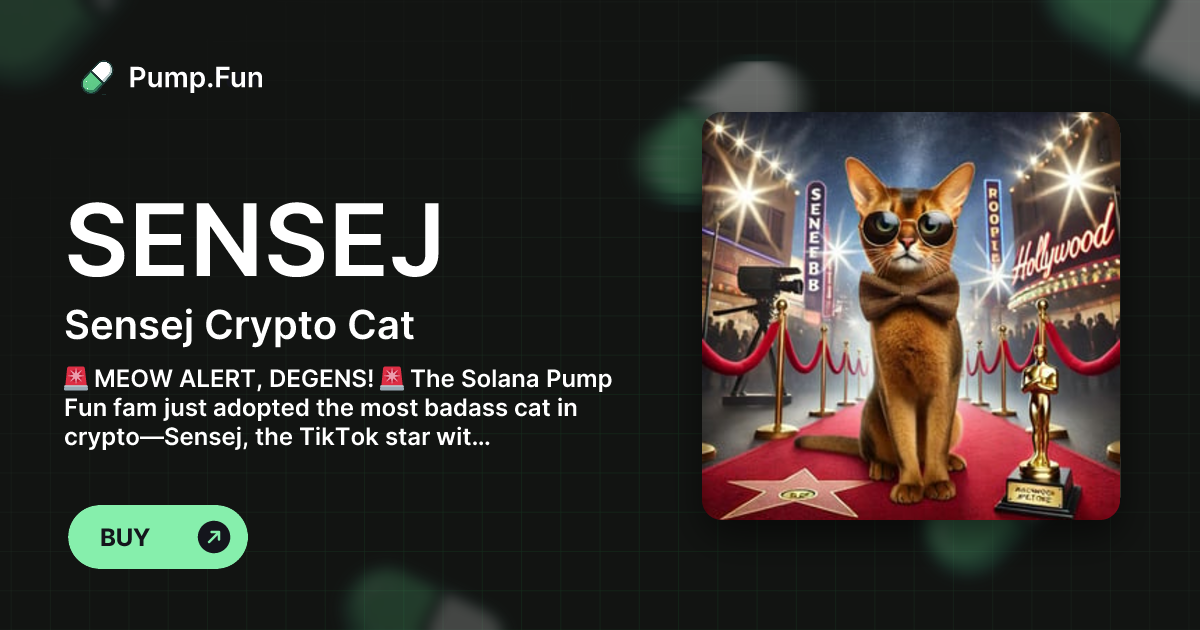 Sensej Crypto Cat (SENSEJ) - Pump