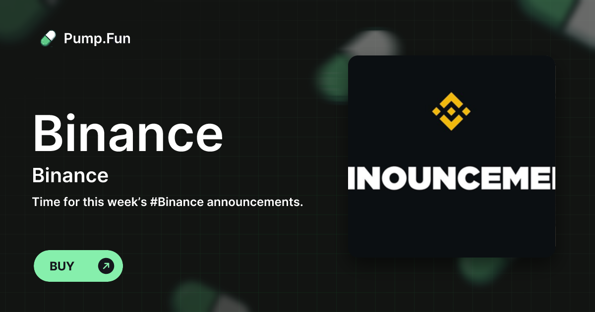 Binance (Binance ) - Pump